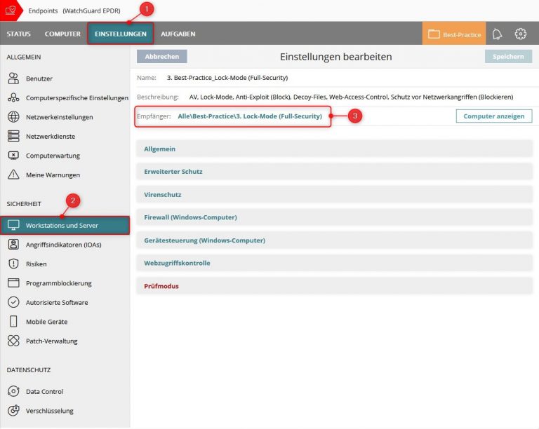 HOWTO: BOC Best Practices/Empfehlungen zu WatchGuard Advanced EPDR ...