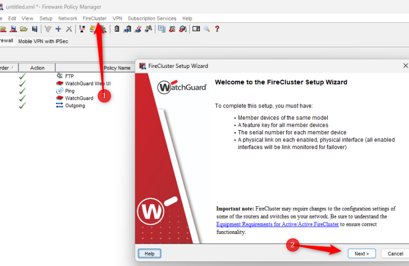 HOWTO: Best-Practice-Konfiguration eines WatchGuard Firebox Clusters Active / Passive - BOC IT ...